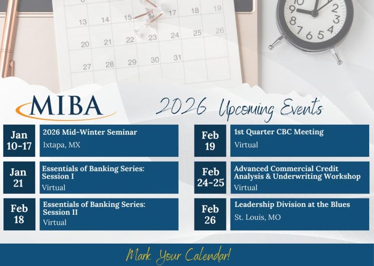 MIBA 2026 Upcoming Events - The Show-Me Banker